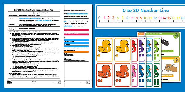 EYFS Maths: Doubling Ducks Whole Class Adult Input Plan and Resource Pack