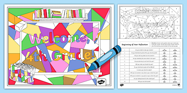 coloring pages fourth grade