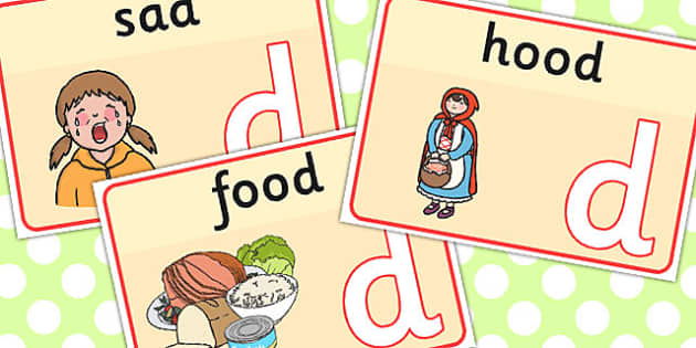 Final 'D' Sound Playdough Mats (teacher made) - Twinkl