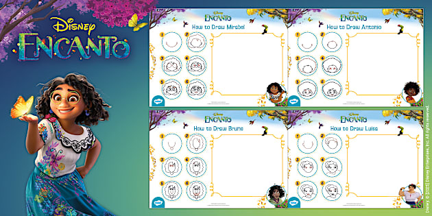 How to Draw Encanto Characters | Step-by-Step Guide | Disney