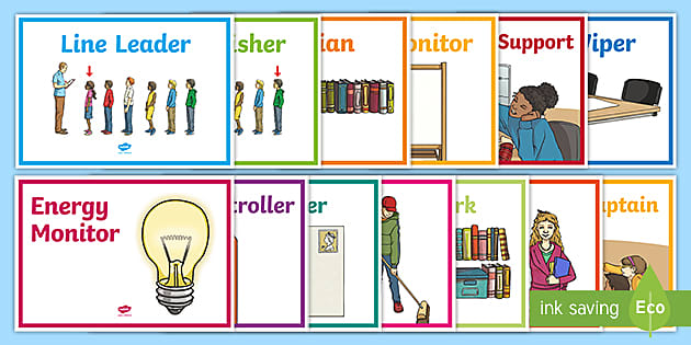 Classroom Jobs Display Posters (teacher made) - Twinkl