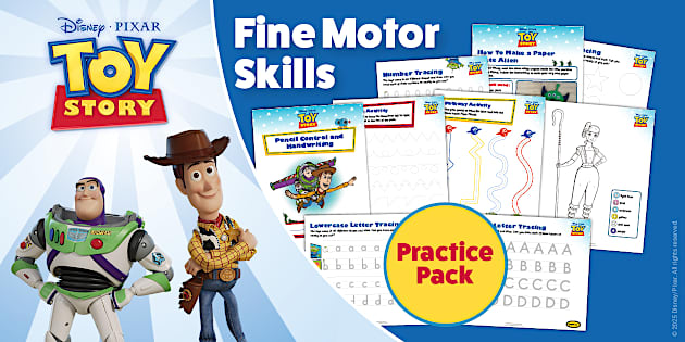 Toy Story: Fine Motor Skills Activity Pack