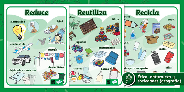 Reduce, reutiliza y recicla - carteles (nauczyciel wykonał) Reduce, reutiliza y recicla - carteles (nauczyciel wykonał)
