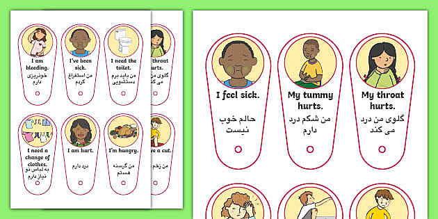 Emergency Communication Fan: Farsi and English | EAL support
