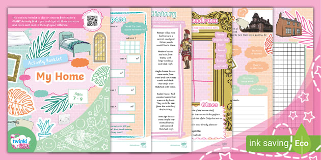 My Home Activity Booklet 7 to 9 years (teacher made)