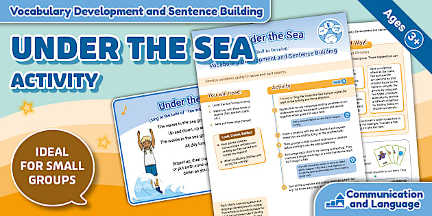EYFS Naming and Sorting: Under the Sea | Communication and Language ...