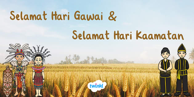 Koleksi Sumber Lembaran Kerja dan Aktiviti Hari Gawai