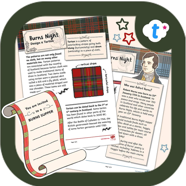 Twinkl Parents Ages 5 - 7 Newsletter - Prepare for Burns Night
