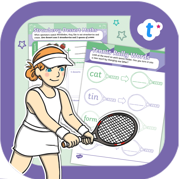 Twinkl Parents Ages 5 - 7 - Serve an Ace with Our Terrific Tennis-Themed