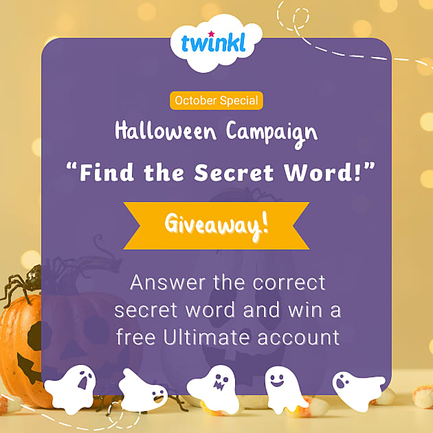 Halloween Giveaway Campaign “Find the Secret Word!”