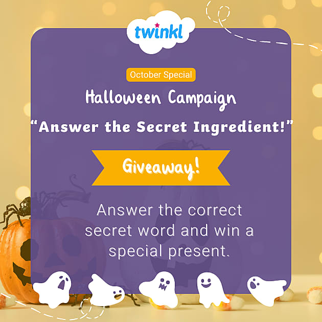 Halloween Giveaway Campaign “Find the Secret Word!”