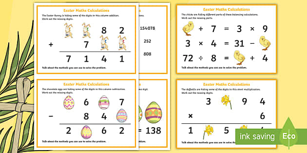 Egg-cellent Easter Maths - Twinkl