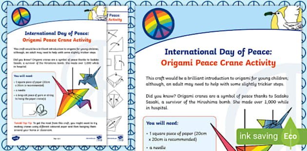World Peace Day Activities | Celebrations & Events | Twinkl