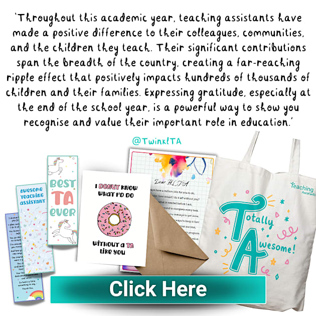 End-of-Year Teaching Assistant Thank You - Twinkl