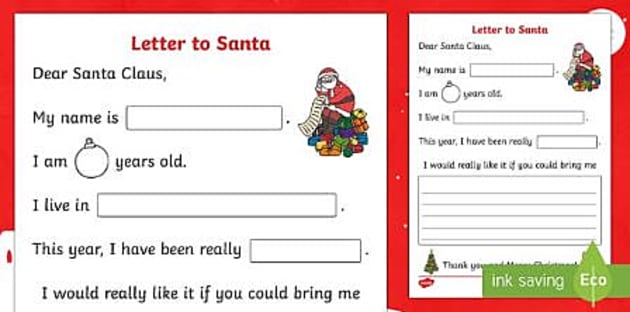 Inspirational Letters to Santa