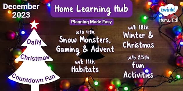 Top Ten Christmas Home Ed Activities - Twinkl