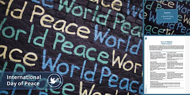World Peace Day Activities | Celebrations & Events | Twinkl