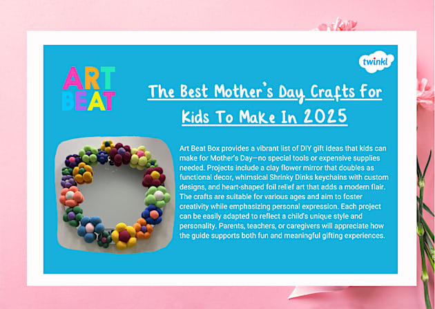 15+ Must-Try Mother's Day Paper Crafts for Kids That Moms Will Adore