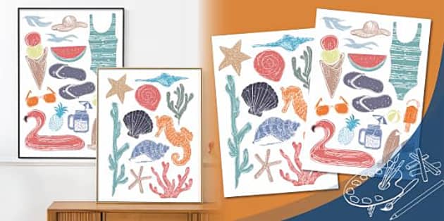 Family Day at the Beach | Art Gallery | Puzzled | Twinkl+