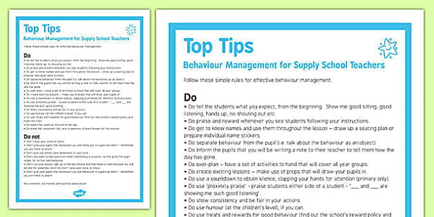Navigating the Art of Behaviour Management as a Supply Teacher