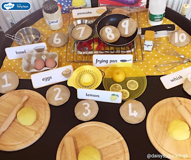 12 Pancake Day Play Tray Ideas for Early Years | Pancake Day Activities