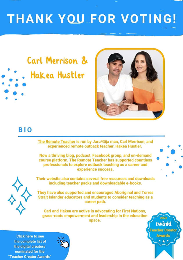 Teacher Creator Awards 2023 - Twinkl