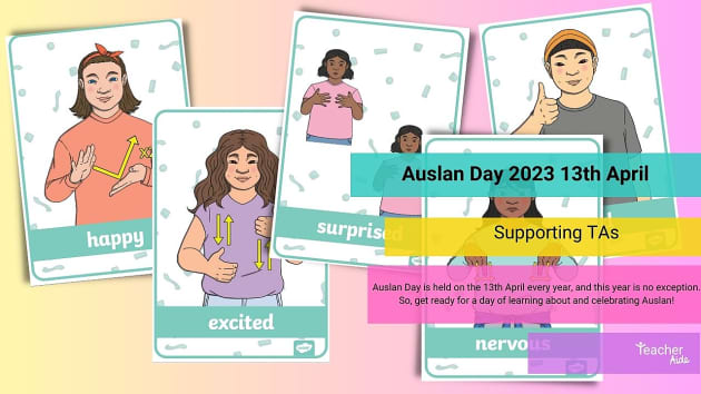 Auslan Day 13th of April - Twinkl