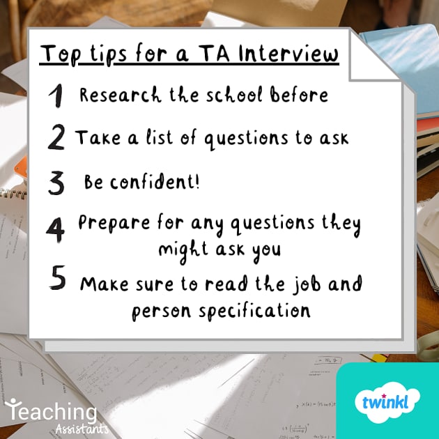 Interview Questions for TAs - How to Ace Your Interview | Twinkl