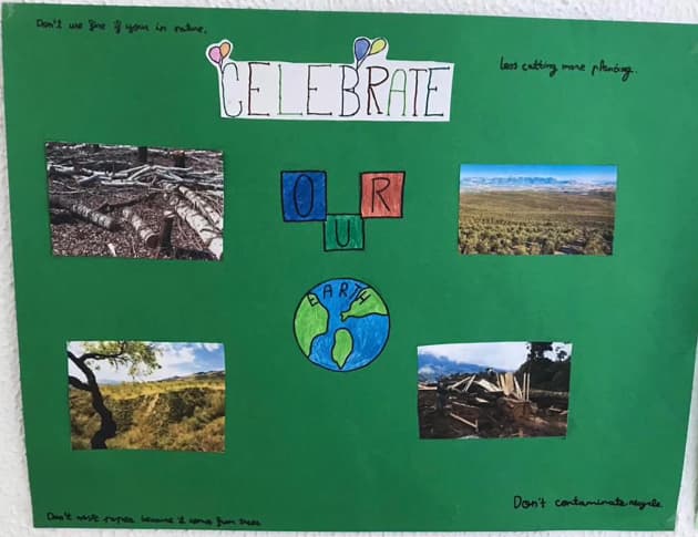 Proyecto escolar para el Día de la Tierra donde celebramos nuestra Tierra
