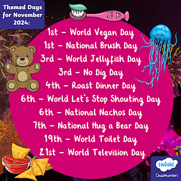 Get Organised with Our November Play-Along and Events Calendar!