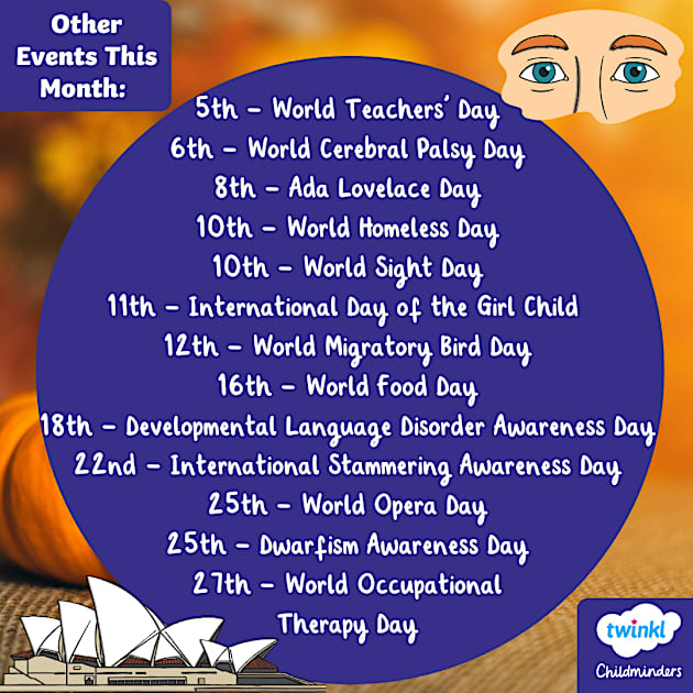 Get Organised with Our October Play-Along and Events Calendar!