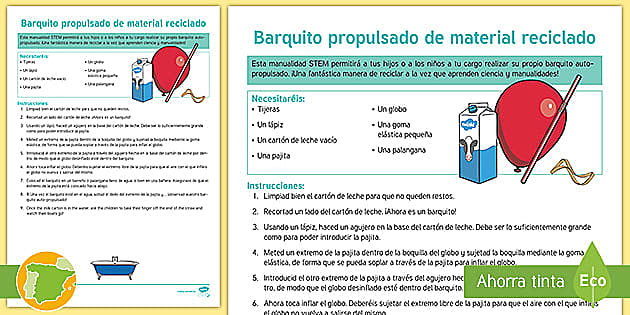 Manualidades con reciclaje - Twinkl