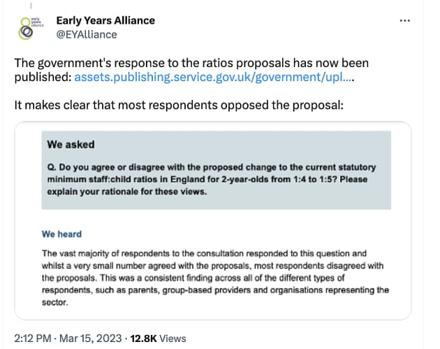 Early years ratio rule changes: How has the early years sector responded?