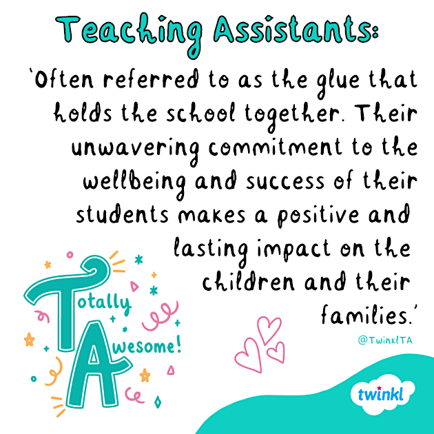 End-of-Year Teaching Assistant Thank You - Twinkl