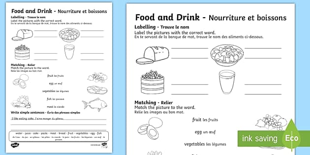 Primary French: French Food and Drink - Twinkl