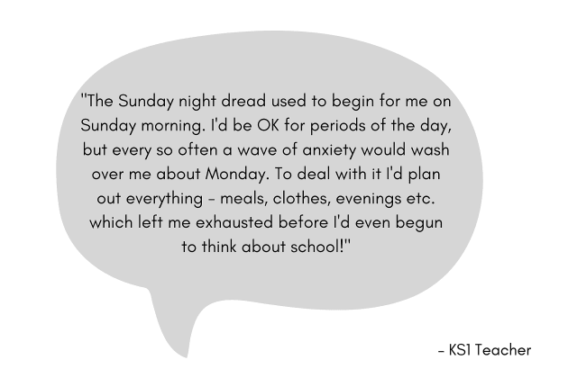 Poll reveals new teachers are suffering Sunday night dread: What can be ...