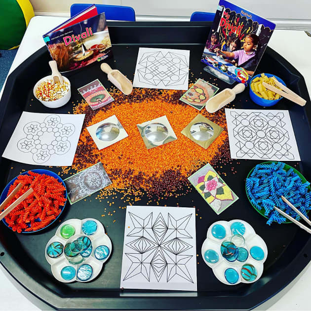 Rangoli Activities for Ages 0-5 - Twinkl