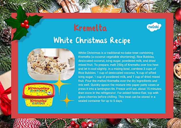 Delicious White Christmas Recipe Ideas - Twinkl