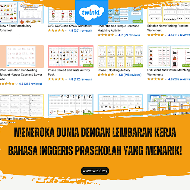 Meneroka Dunia dengan Lembaran Kerja Bahasa Inggeris Prasekolah yang Menarik!