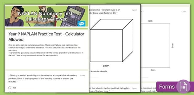 NAPLAN exam prep Google forms - Beyond Secondary Blog