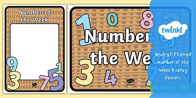 Easy Number Of The Week Activities For Early Years - Twinkl