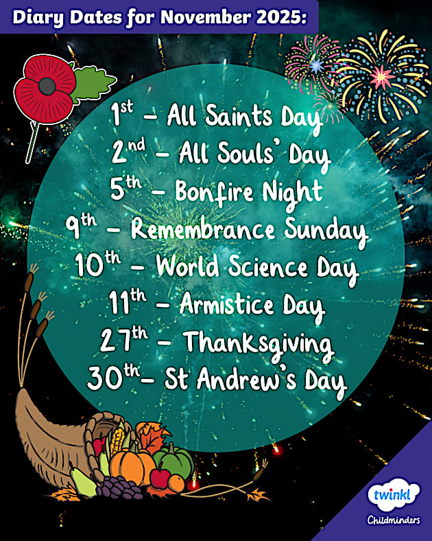 Childminder Monthly News Updates: October 2025 - Twinkl