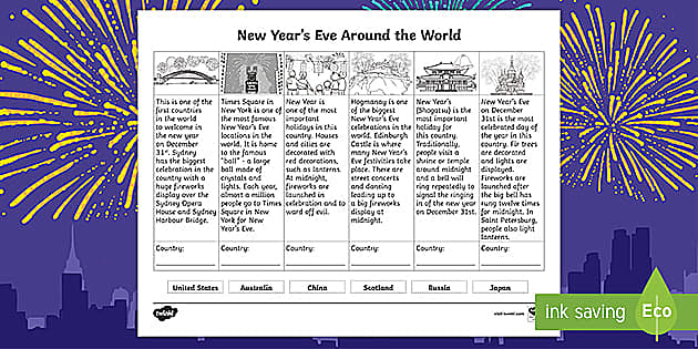 KS1 New Year’s Eve Printables for Kids - Twinkl Blog