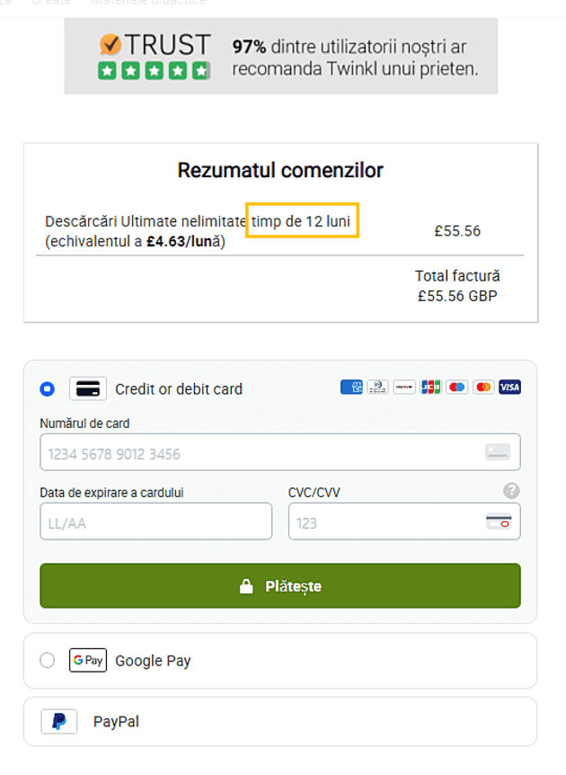 Cum să îți faci un abonament Twinkl - Twinkl