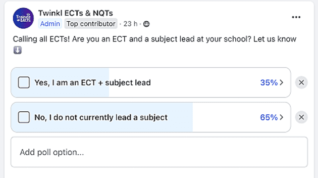 Can I be a subject lead as an ECT? - Twinkl