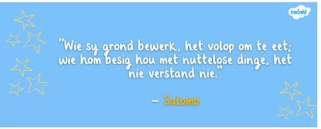 Words of Wisdom: 6 Essential Proverbs in Afrikaans - Twinkl