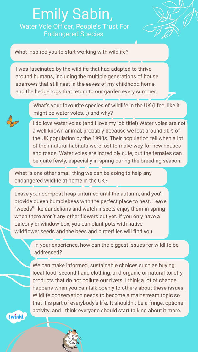 Twinkl Asks Conservationists | How Can We Help Nature And Animals?