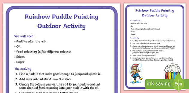 Rainbow Art For Preschool Children - Twinkl