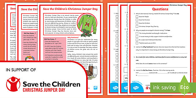 Christmas Jumper Day 2021 Classroom Fundraising Ideas