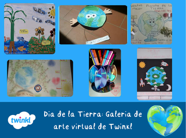 Día de la Tierra: Galería de arte virtual de Twinkl